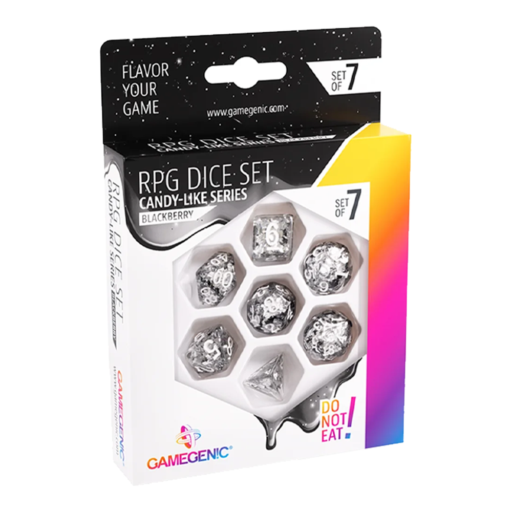 CANDY-LIKE SERIES - BLACKBERRY - RPG DICE SET (7PCS) – Tower Tactic Games