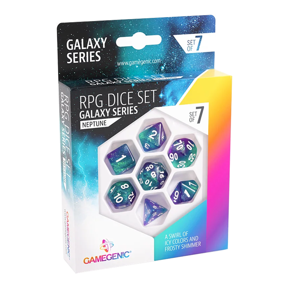 GALAXY SERIES - NEPTUNE - RPG DICE SET (7PCS) – Tower Tactic Games