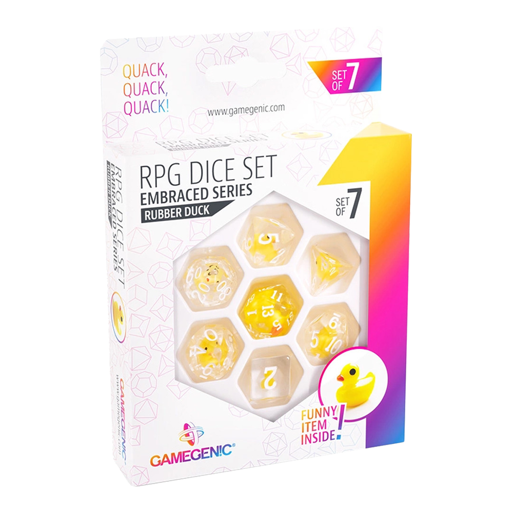 EMBRACED SERIES - RUBBER DUCK - RPG DICE SET (7PCS) – Tower Tactic Games